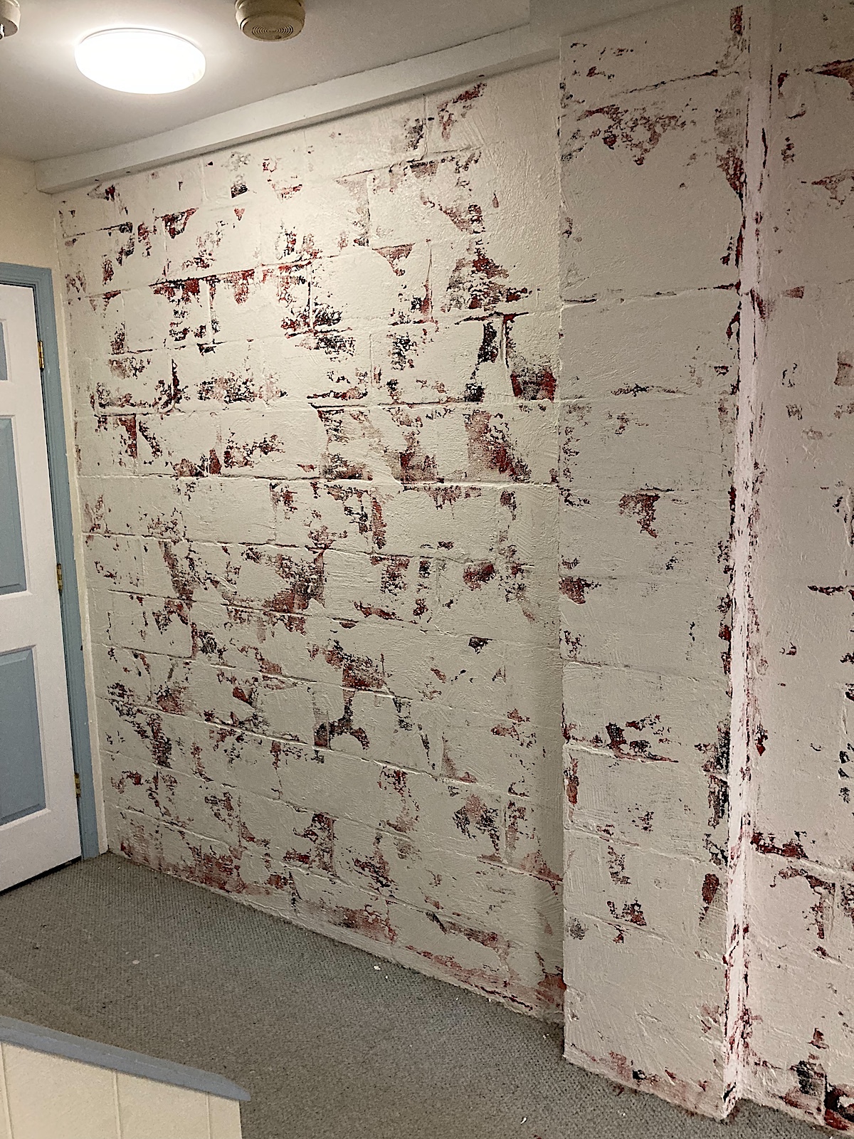 Cinder Block Wall Transformation – Creating Home Affordably