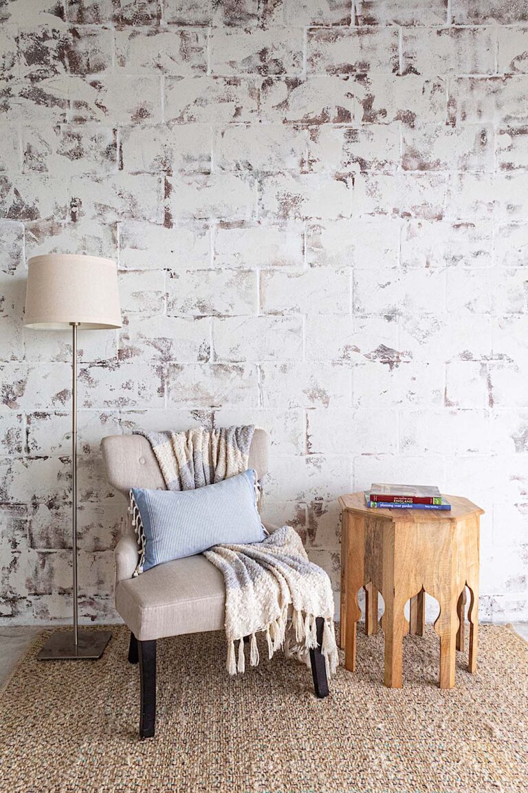 Cinder Block Wall Transformation – Nooks In Bloom