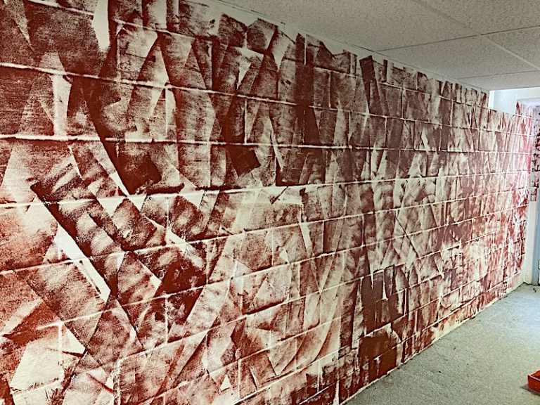 Cinder Block Wall Transformation – Creating Home Affordably