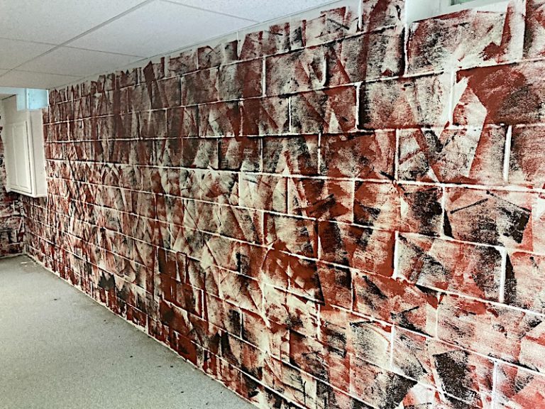 Cinder Block Wall Transformation – Creating Home Affordably