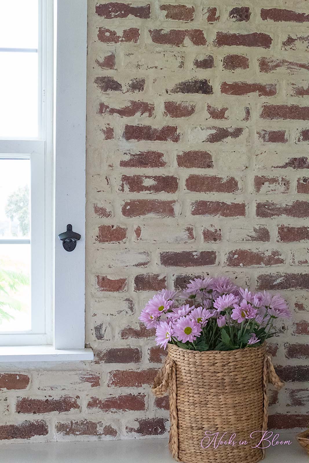 Cinder Block Wall Transformation – Nooks In Bloom