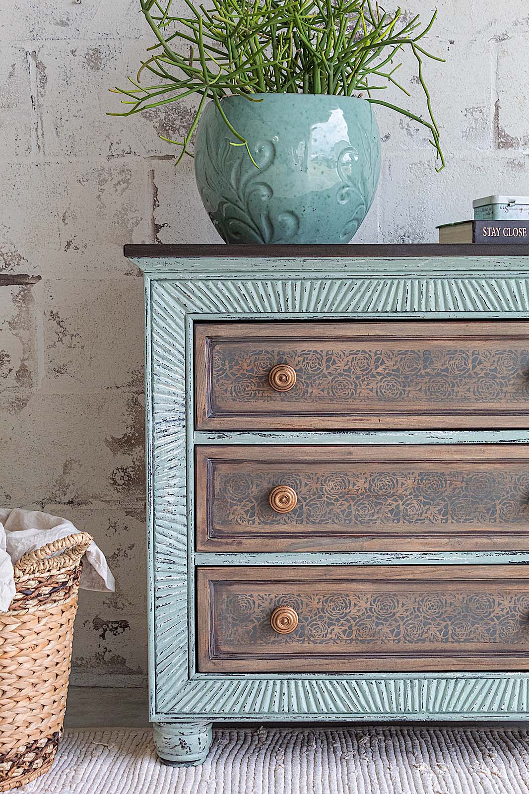 Cinder Block Wall Transformation – Nooks In Bloom