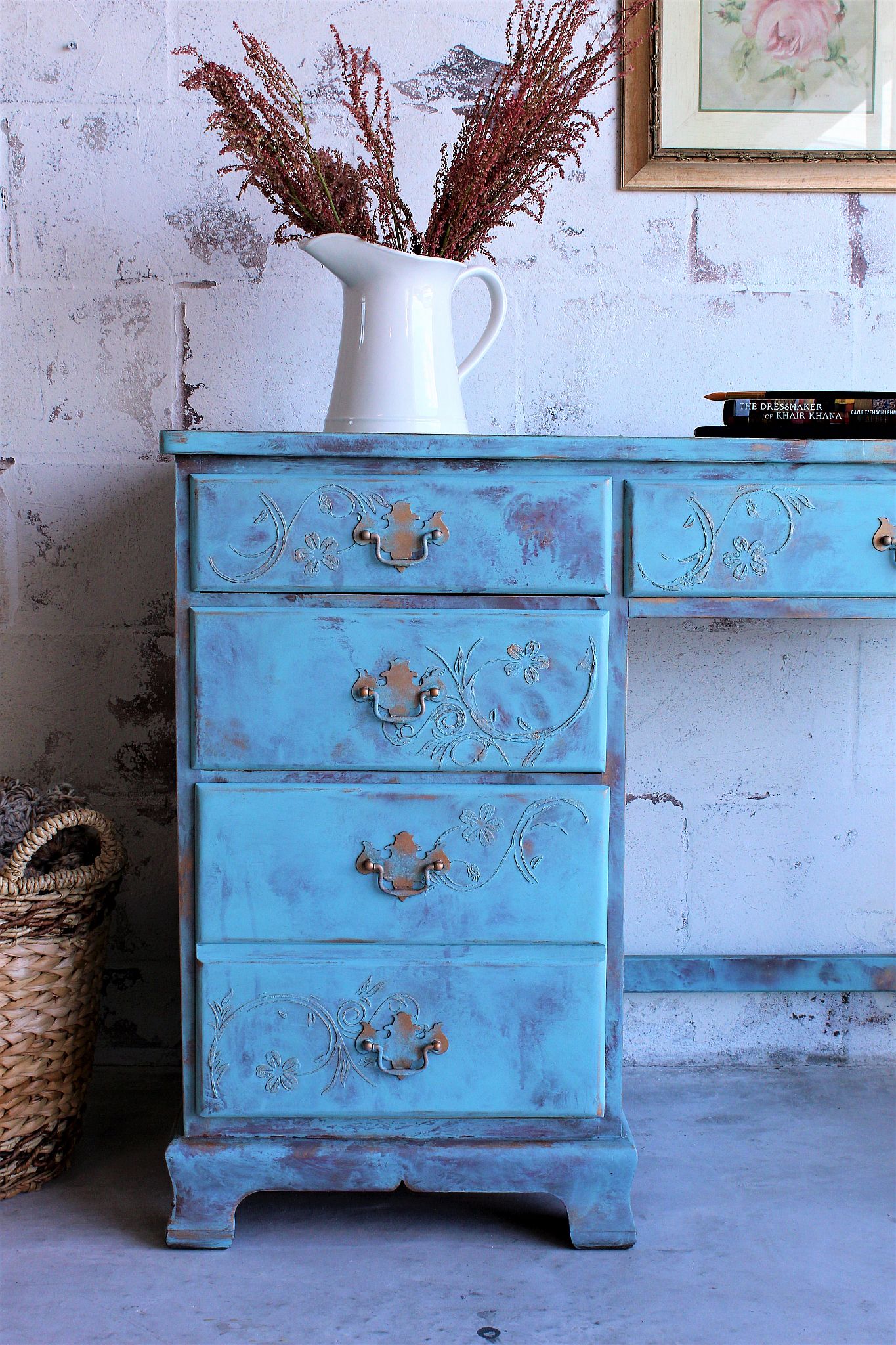 How To Make A Raised Stenciled Look – Nooks In Bloom