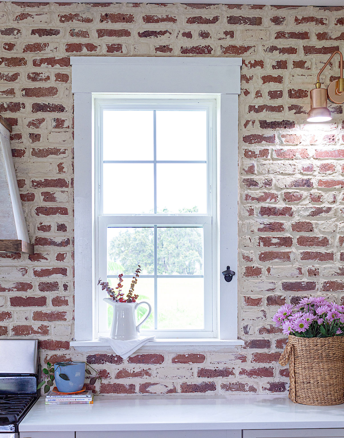 Cinder Block Wall Transformation – Nooks In Bloom