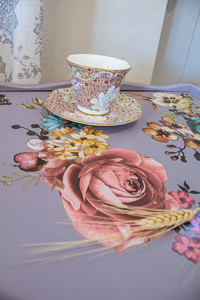 Little Lavender Table-Applying Furniture Transfers – Nooks In Bloom