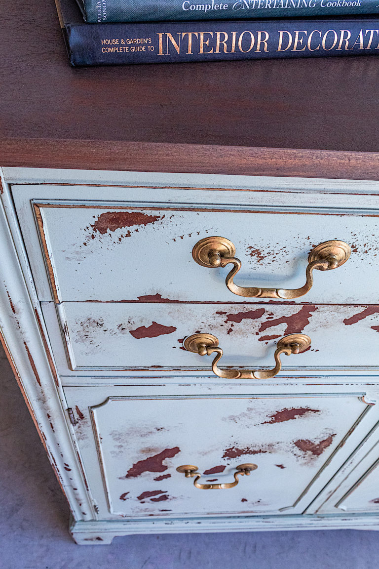 Distressed Antique Buffet – Nooks In Bloom