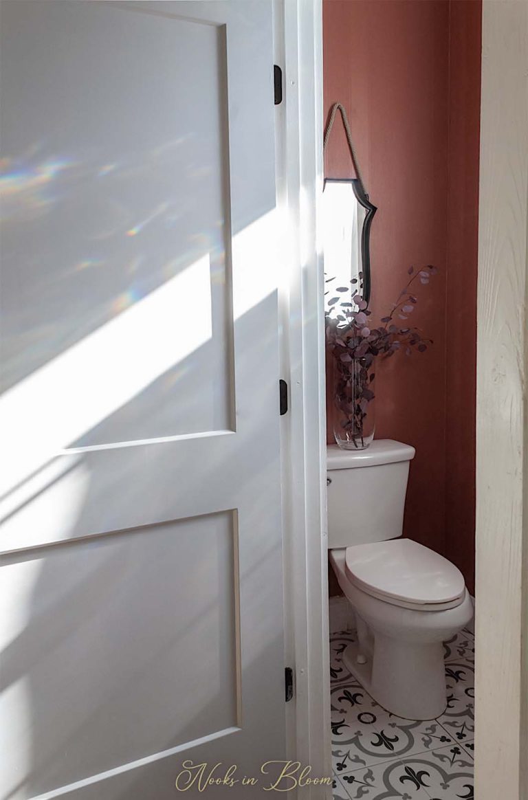 New Look Powder Room – Creating Home Affordably
