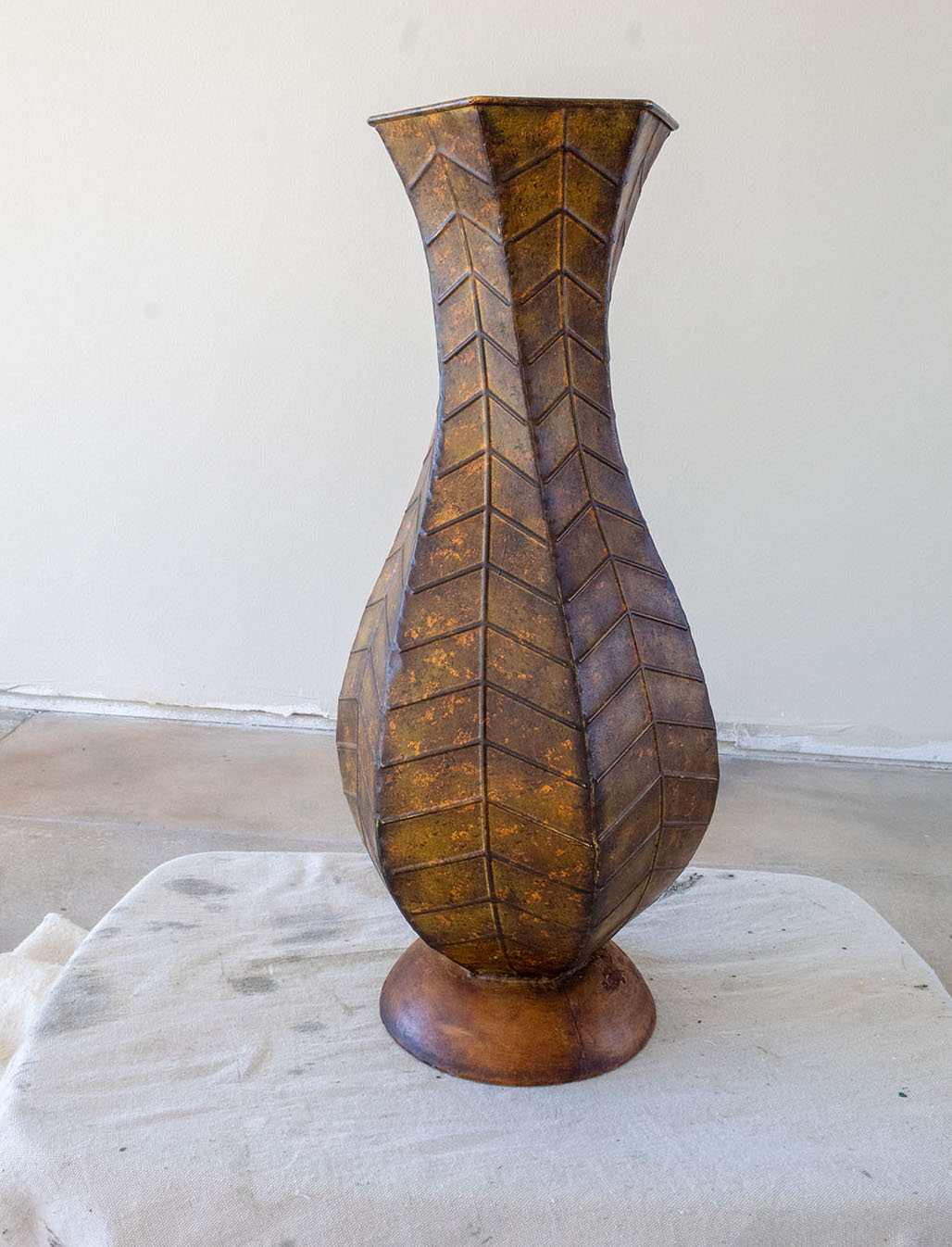 From Rusty Vase To Aged Beauty-Working With Saltwash – Nooks In Bloom