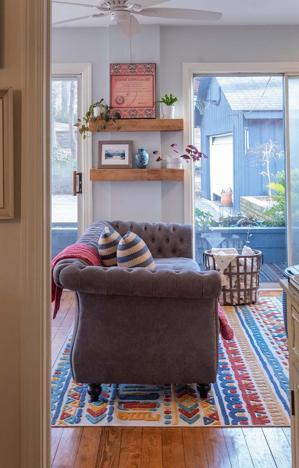 Cinder Block Wall Transformation – Creating Home Affordably